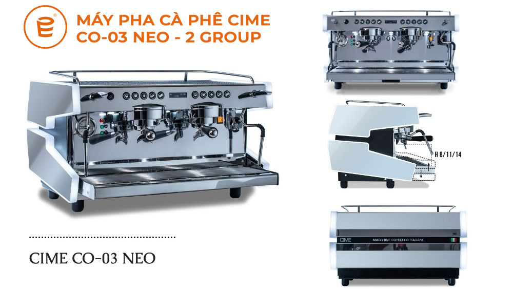 Máy pha cà phê tự động CIME CO-03 NEO 02 Group - E-Coffee Việt Nam